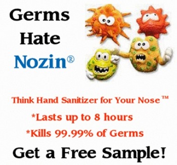FREE Nozin Nose Sanitizer Sample - The Thrifty Couple