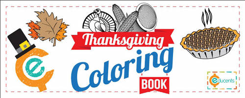 Free 16-Page Thanksgiving Coloring Book For Kids - The Thrifty Couple