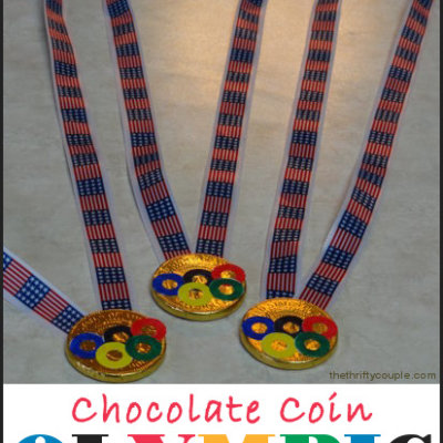 Chocolate Coin Olympic Gold Medals - The Thrifty Couple