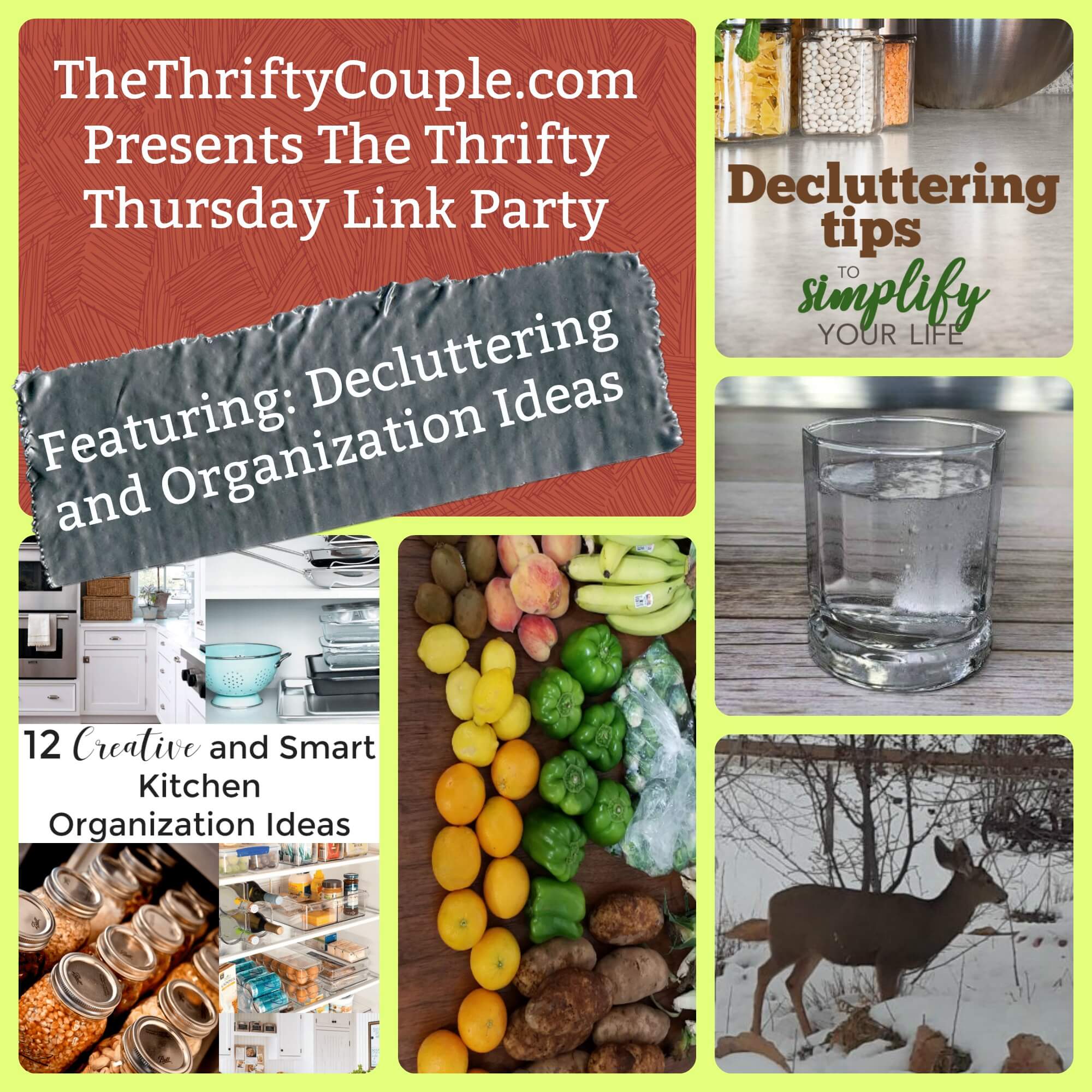 TThrifty Thursday Link Party: Decluttering and Organization